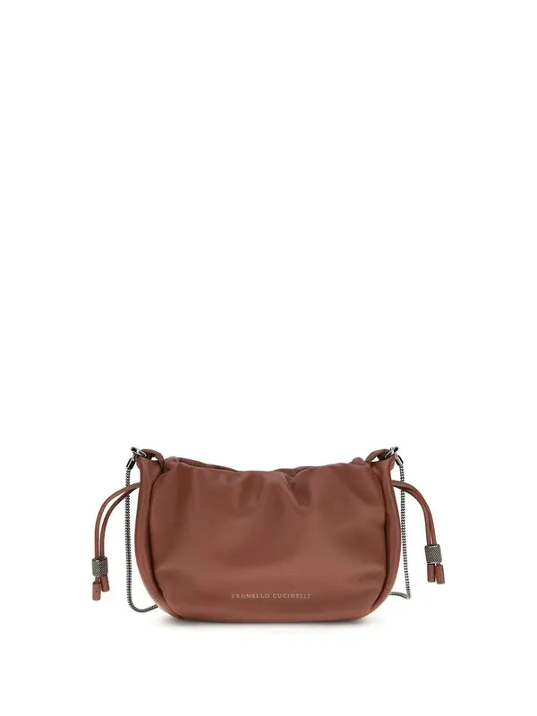 Brunello Cucinelli Bucket Mellow Mini Shoulder Bag - Brown