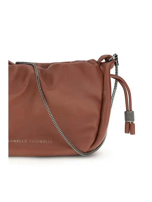 Brunello Cucinelli Bucket Mellow Mini Shoulder Bag - Brown