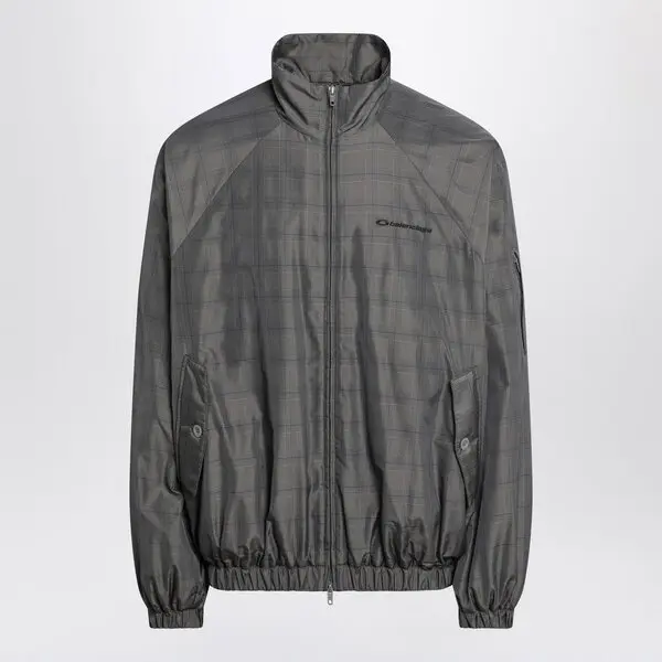 Balenciaga Grey/blue Nylon Zip-up Jacket