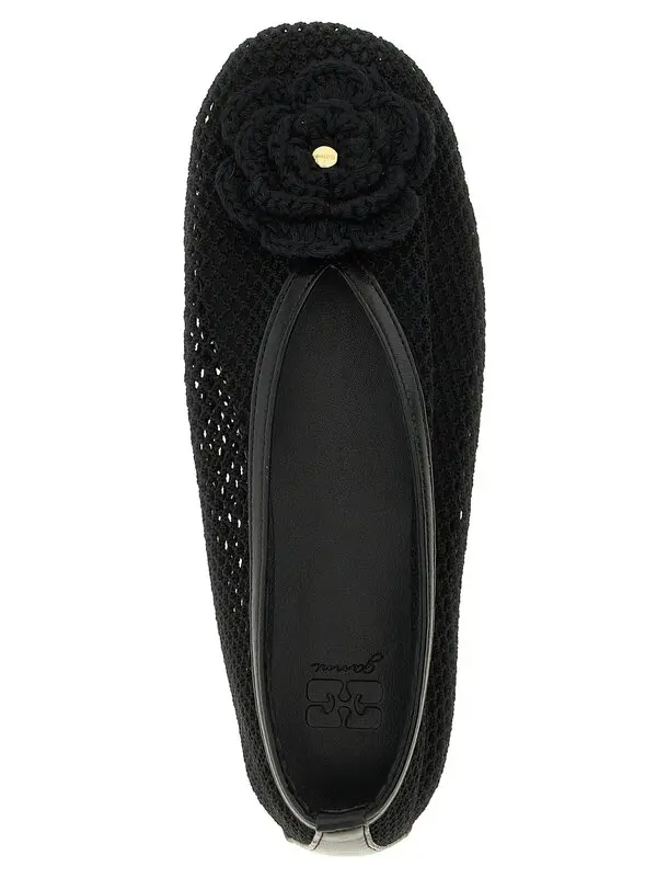 GANNI Jenny Ballet Flats - Black