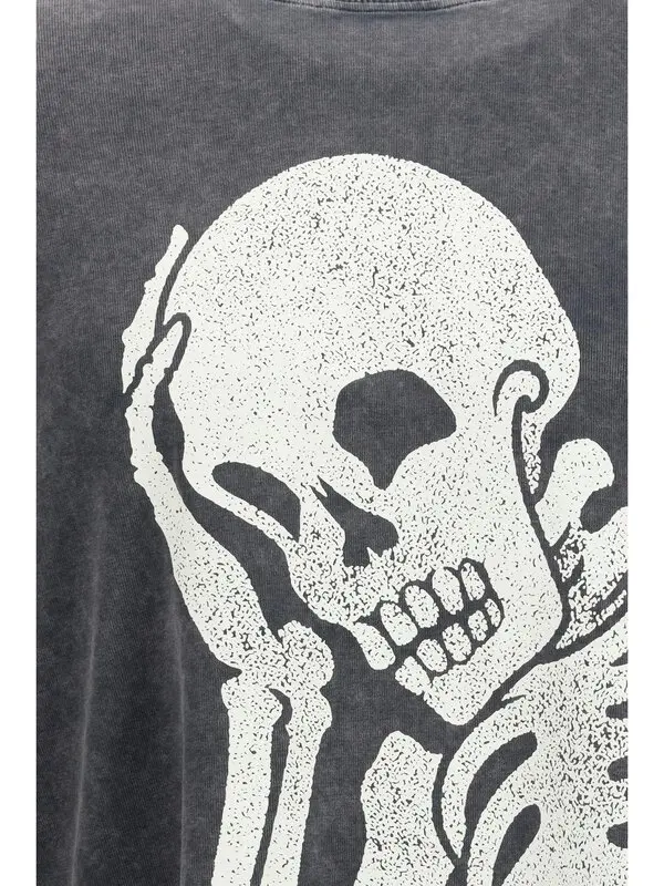 Palm Angels Skull Double Long-sleeved Shirt - Black