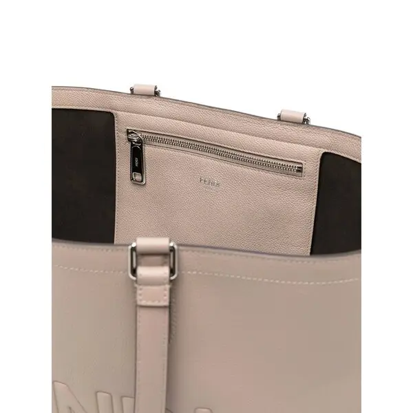 Fendi Neutrals Tote Bags - Cream