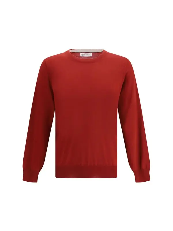 Brunello Cucinelli Virgin Wool Sweater - Red