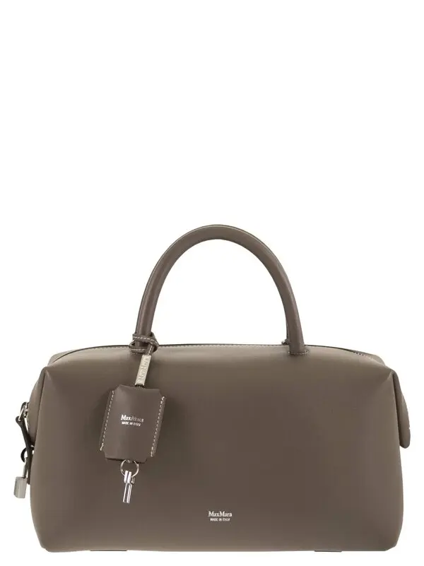 Max Mara Holdallm Medium Satchel In Natural Leather