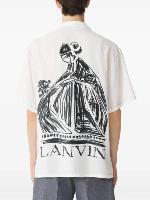 LANVIN Graphic Print Shirt
