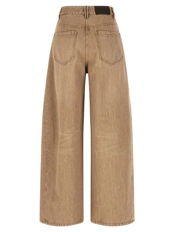 Brunello Cucinelli Wide Leg Denim Jeans
