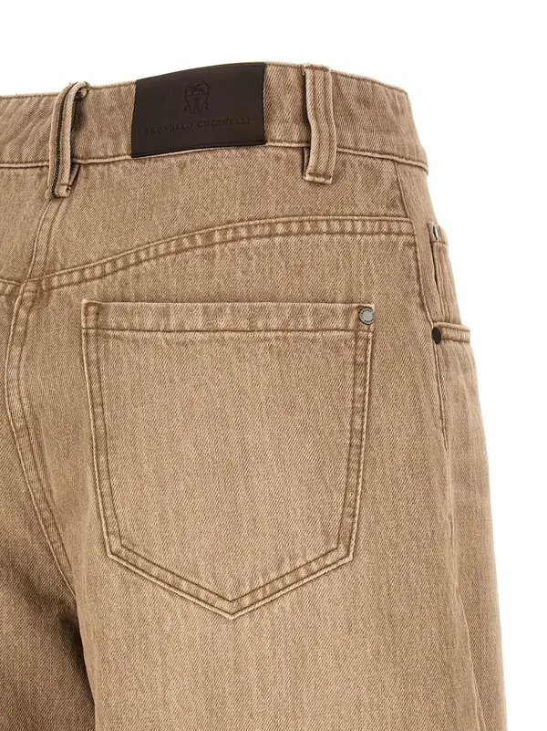 Brunello Cucinelli Wide Leg Denim Jeans