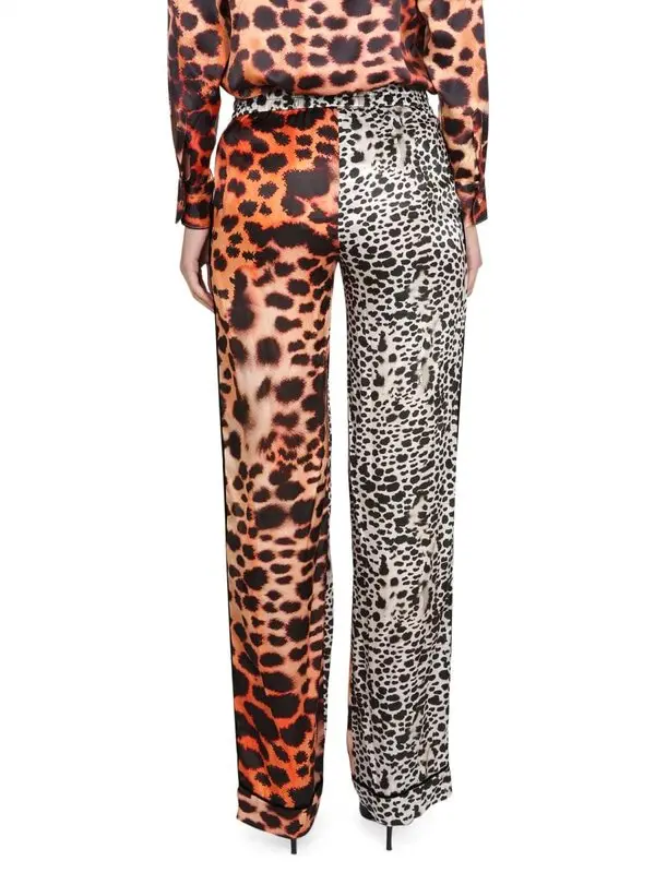 Roberto Cavalli Moray Eel Print Pants - Pink