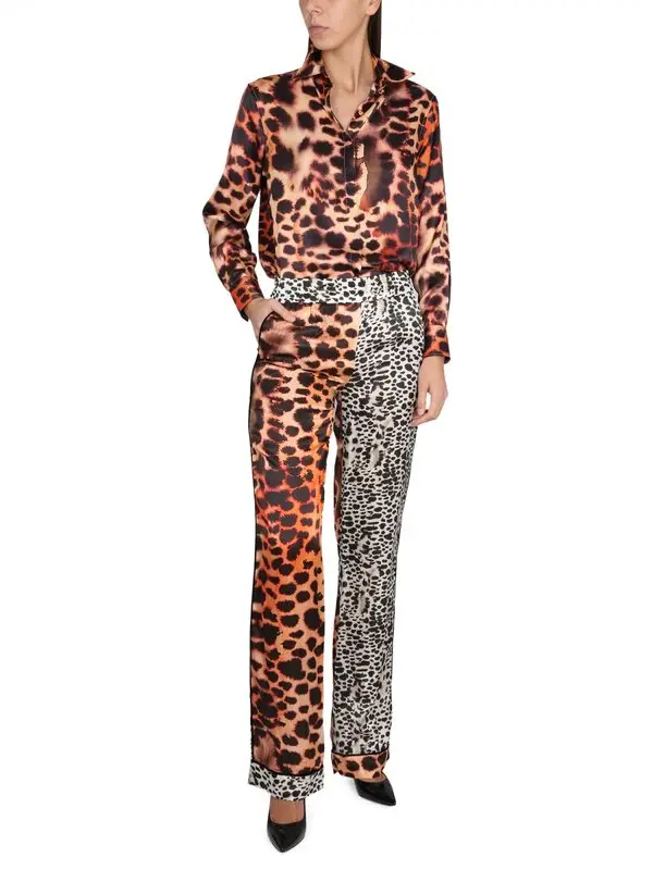 Roberto Cavalli Print Pants - Pink