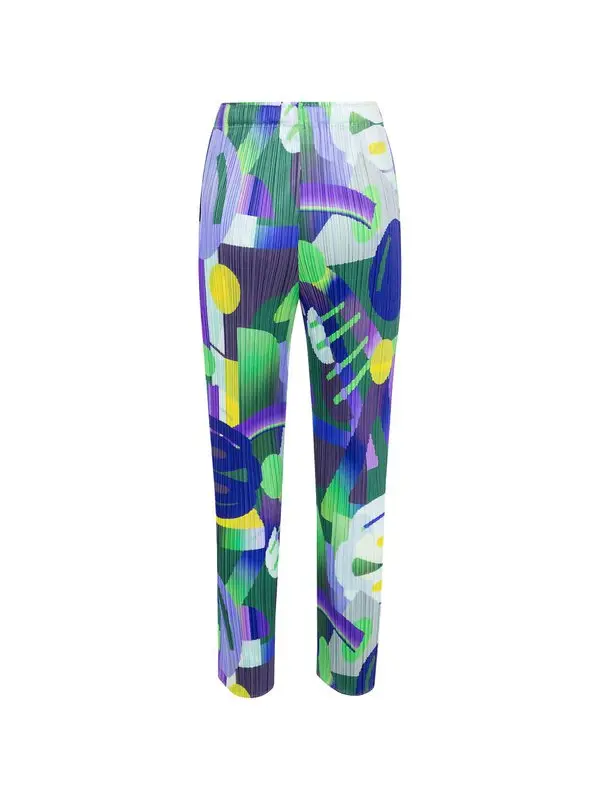 Issey Miyake Pleated Trousers - Multicolor