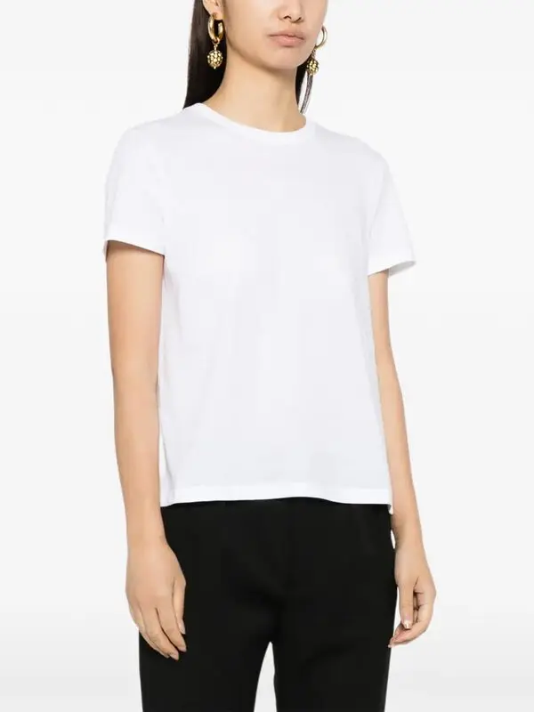 TOM FORD Cotton T-shirt With Tf Logo Embroidery - White