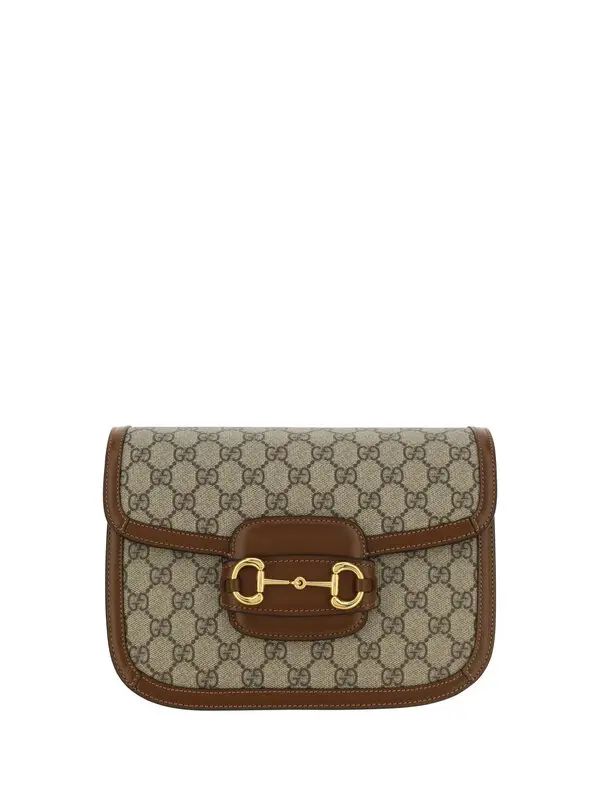 Gucci Horsebit Shoulder Bag - Cream