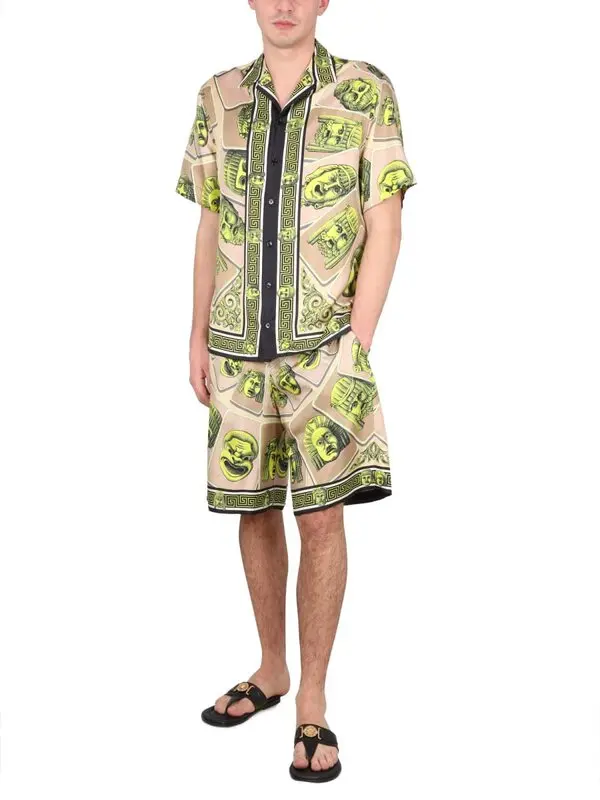 Versace Bermuda Shorts The Masks - Green