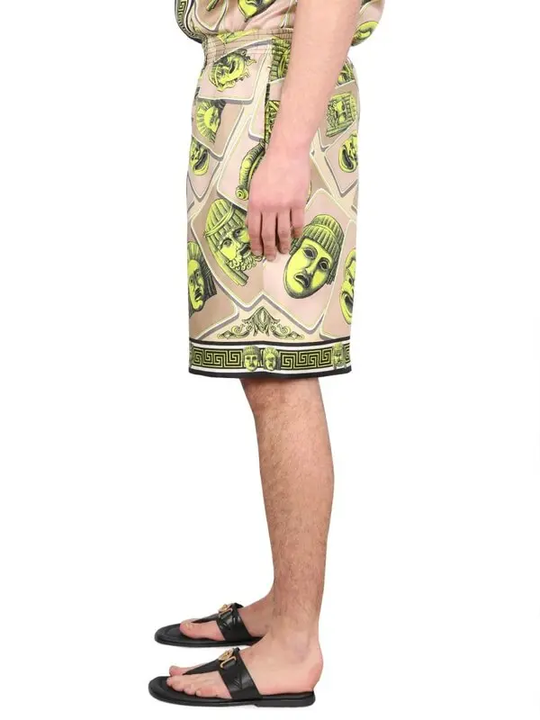 Versace Bermuda Shorts The Masks - Green