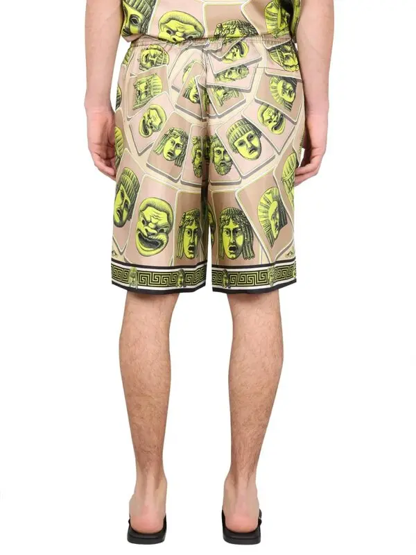 Versace Bermuda Shorts The Masks - Green