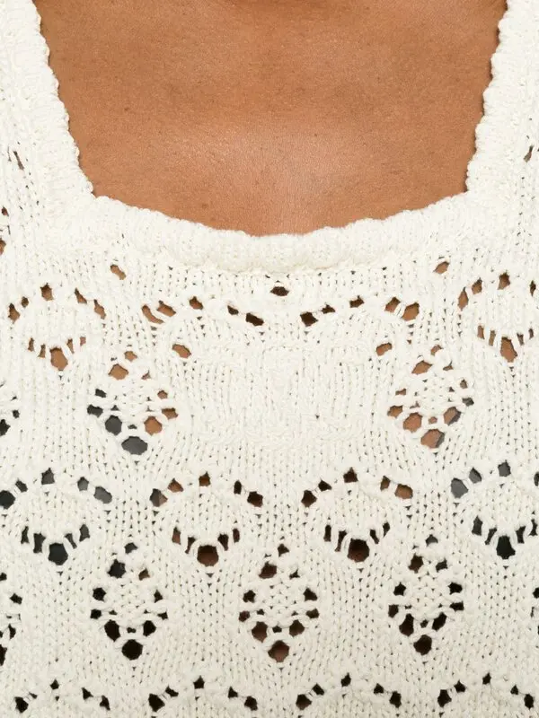 Celine Pointelle Cotton Top