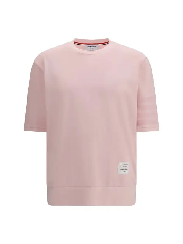 Thom Browne 4-bar Cotton Jersey T-shirt - Pink