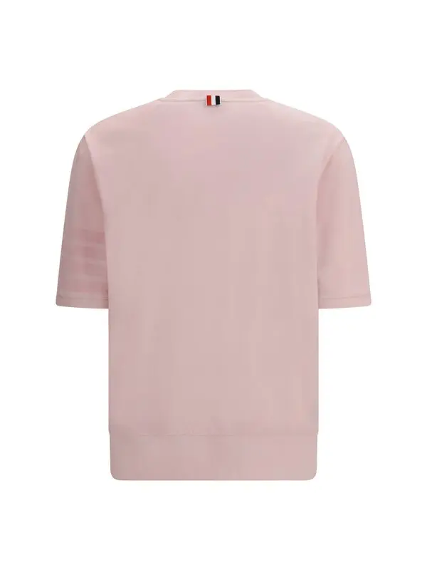 Thom Browne 4-bar Cotton Jersey T-shirt - Pink