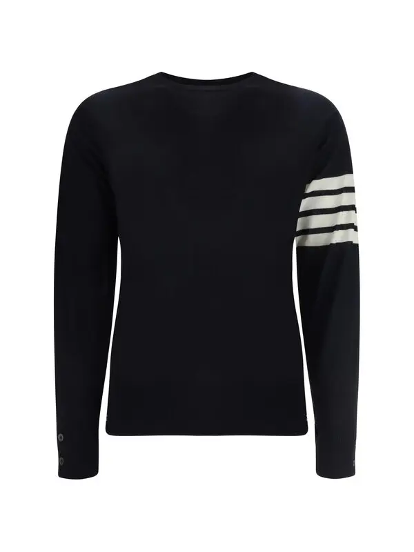 Thom Browne Virgin Wool Sweater - Blue