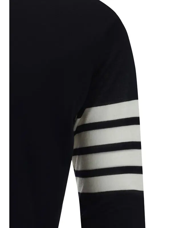 Thom Browne Virgin Wool Sweater - Blue