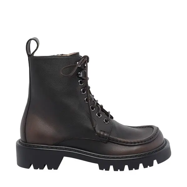 Loewe Sierra Combat Ankle Boots - Brown