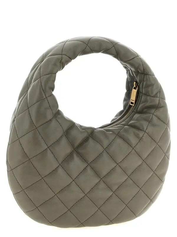 Saint Laurent Baby Lamb Nappa Handbag - Gray