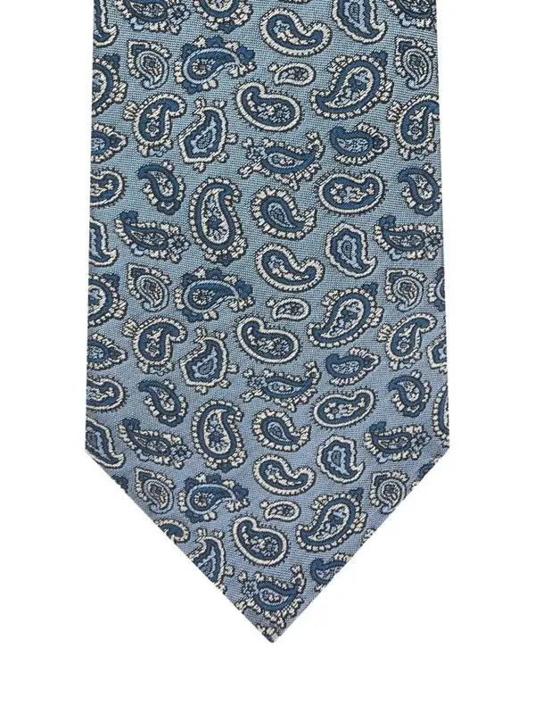 Etro Silk Jacquard Tie With Micro Paisley Motif