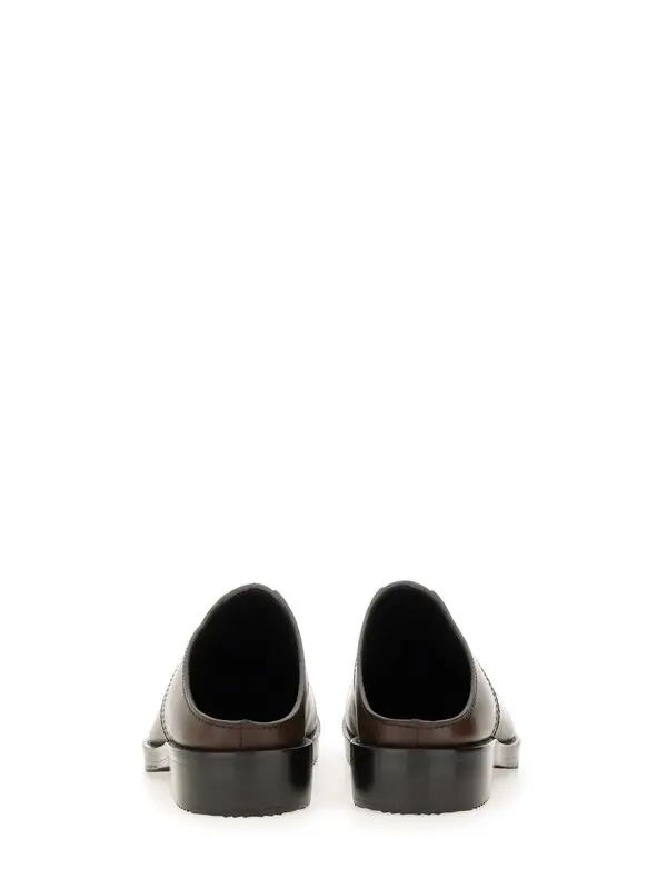 Dries Van Noten Leather Clogs