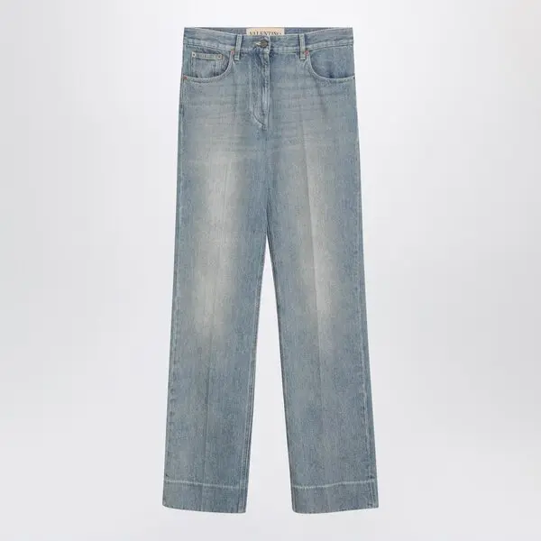 Valentino Garavani Light Washed-effect Jeans - Blue