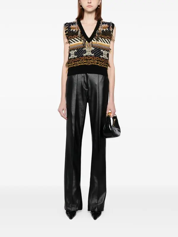 Celine Cashmere Jacquard Vest