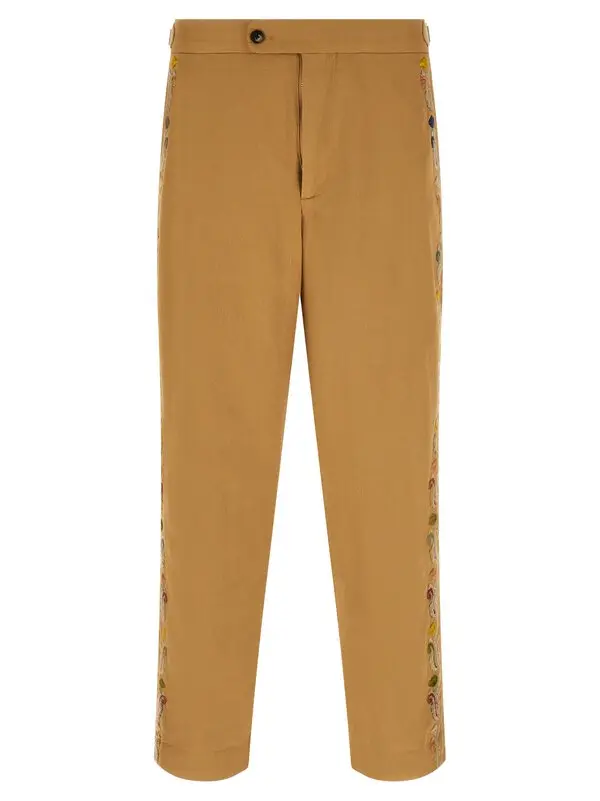 BODE Feather Runner Trousers - Cream