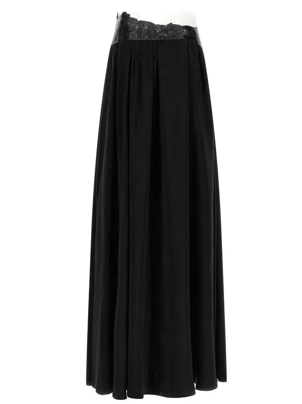 MAISON MARGIELA Flowing Cupro Maxi Skirt