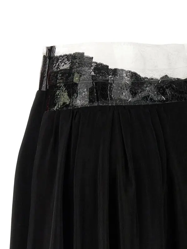 MAISON MARGIELA Flowing Cupro Maxi Skirt