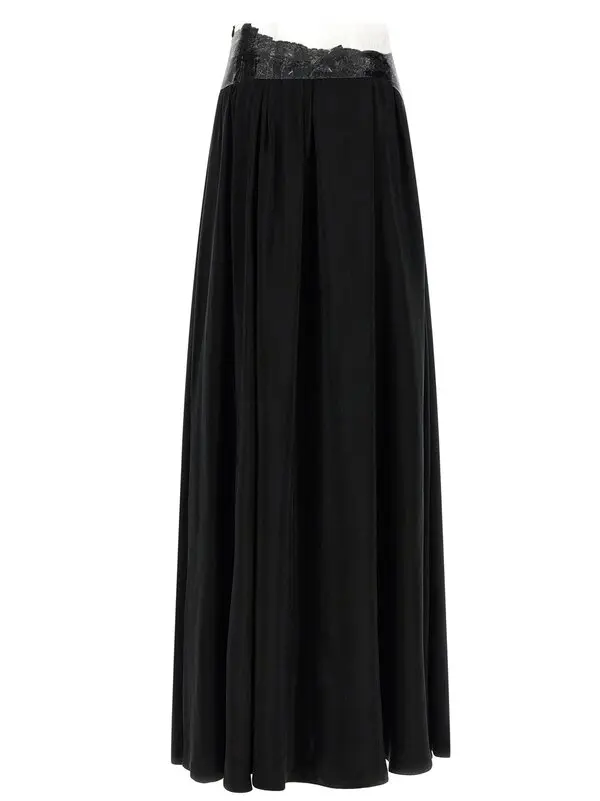 MAISON MARGIELA Flowing Cupro Maxi Skirt