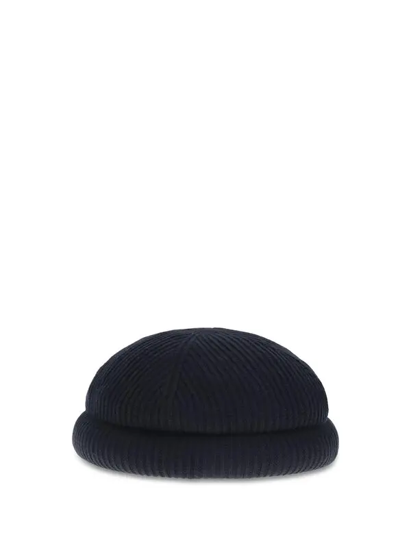 Loro Piana Wool Beanie Hat - Blue