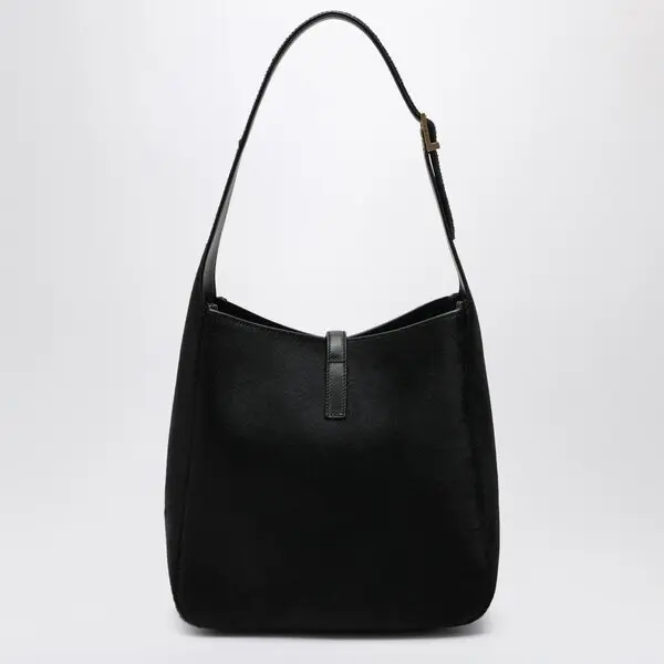 Saint Laurent Le 5 Ã€ 7 Shoulder Bag In Pony-effect Leather - Black