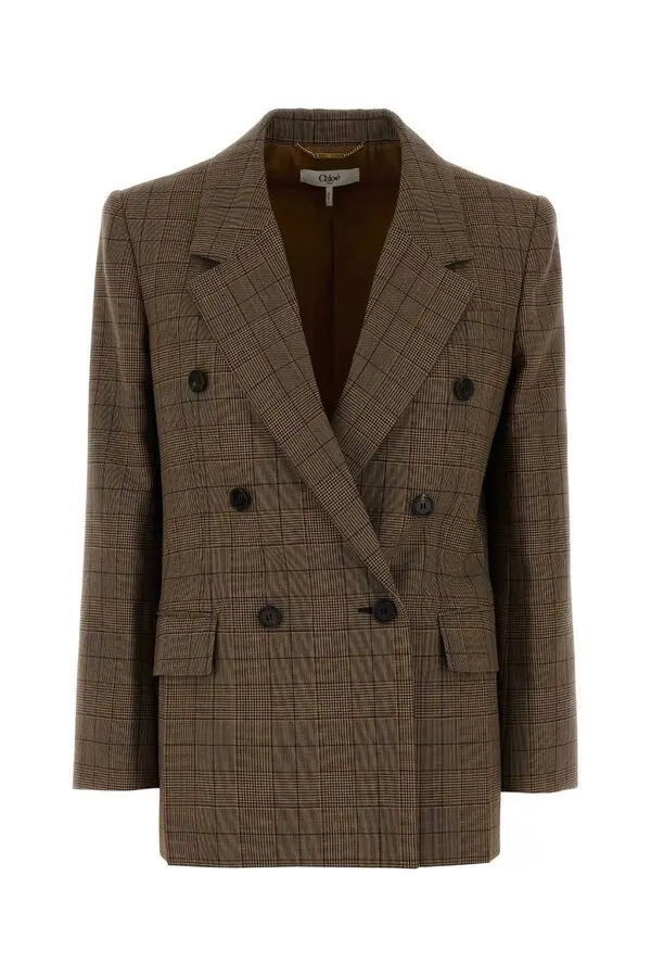 Chloé Embroidered Wool Blazer