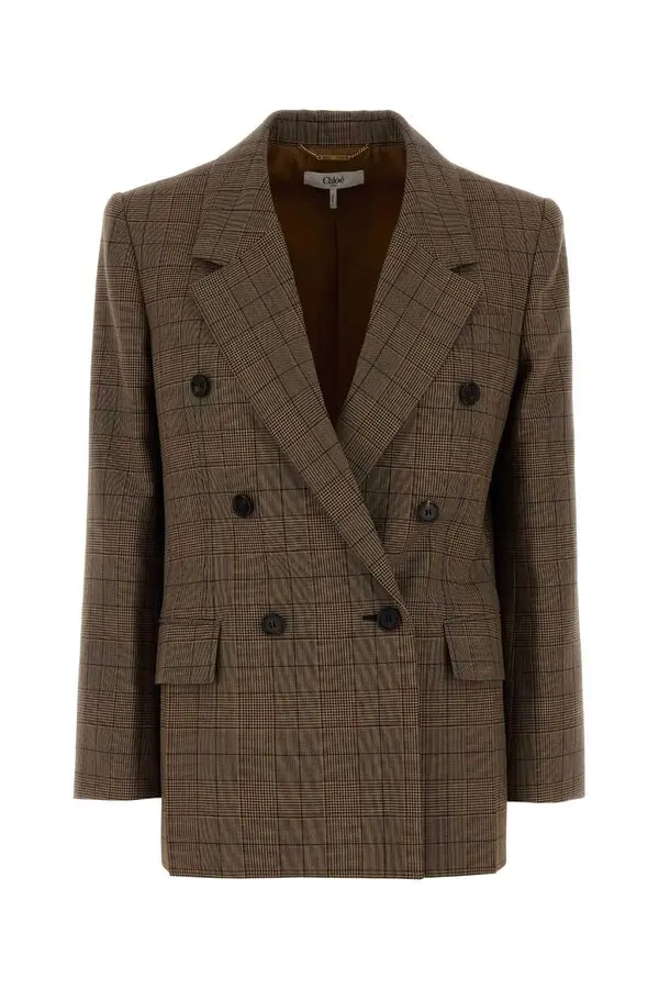 Chloé Embroidered Wool Blazer - Multicolor