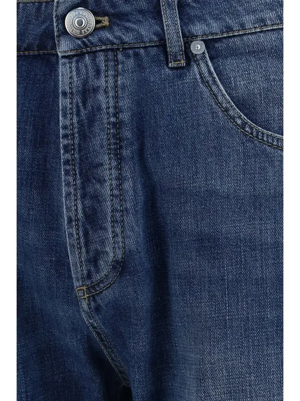 Brunello Cucinelli Straight Five-pocket Jeans In Cotton