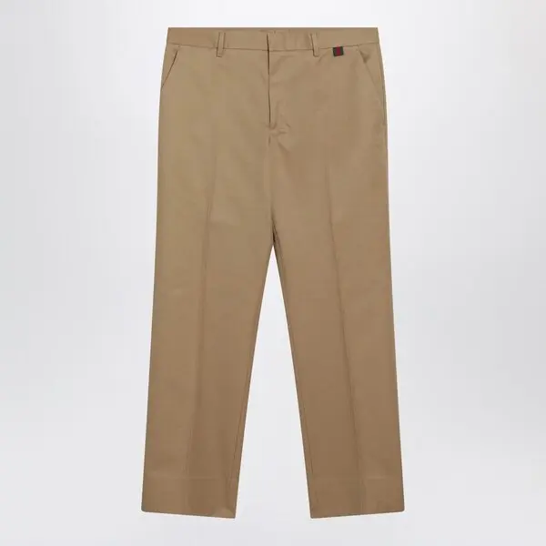 Gucci Cotton Trousers - Cream