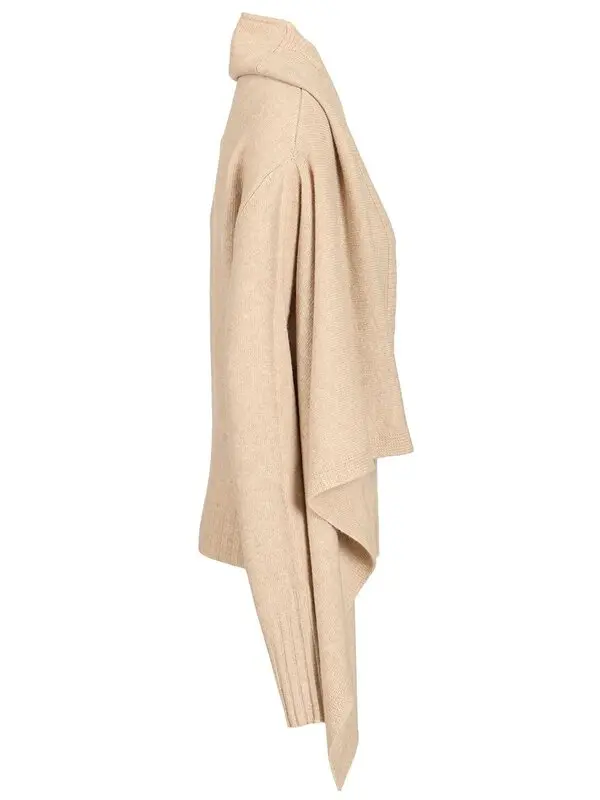 Attico Sweater With Draped Details - Cream