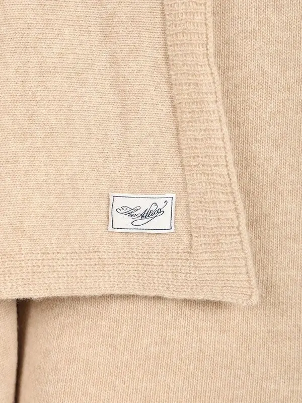 Attico Sweater With Draped Details - Cream