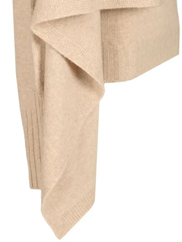 Attico Sweater With Draped Details - Cream