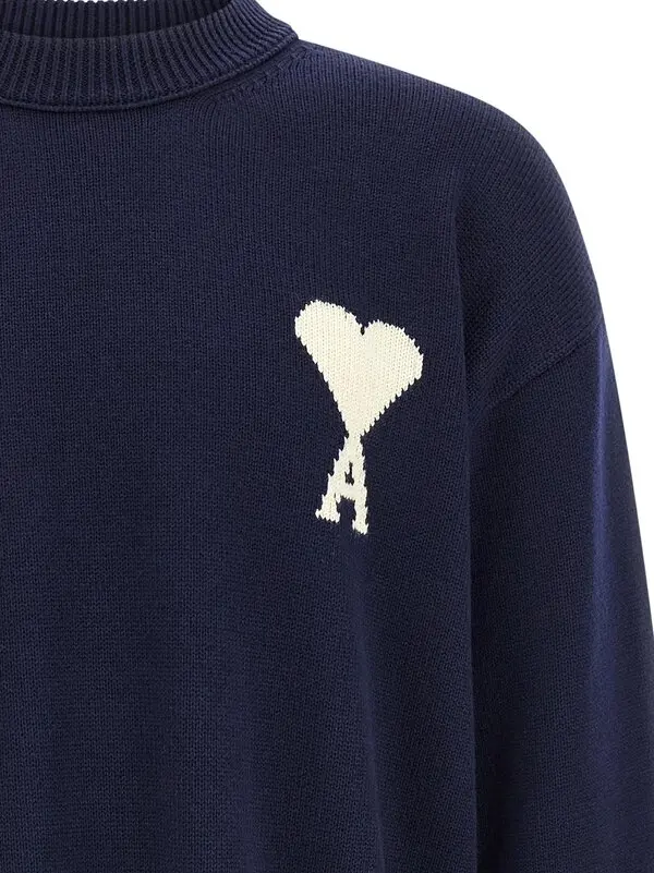AMI Paris De Coeur' Sweater - Blue