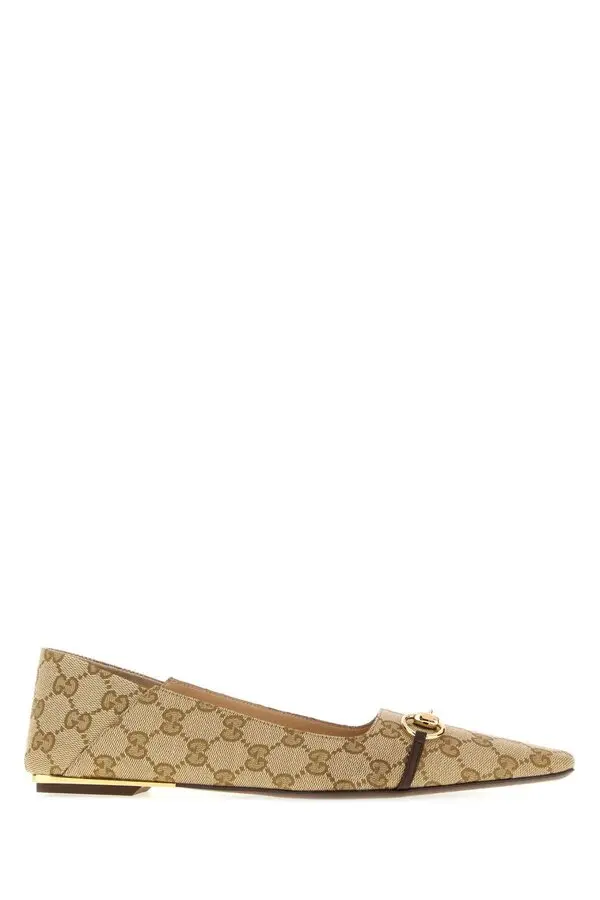 Gucci Gg Fabric Vittoria Ballerinas - Multicolor