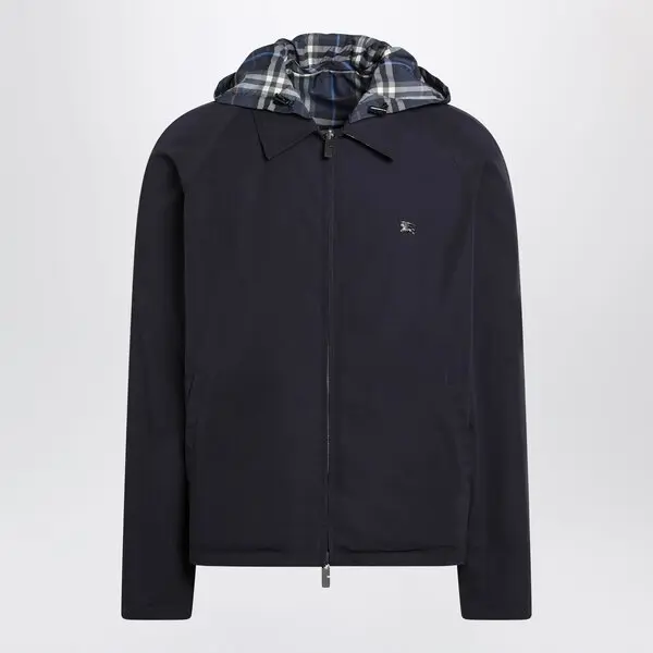 Burberry Checked Hooded Windbreaker