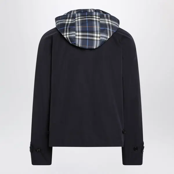 Burberry Checked Hooded Windbreaker