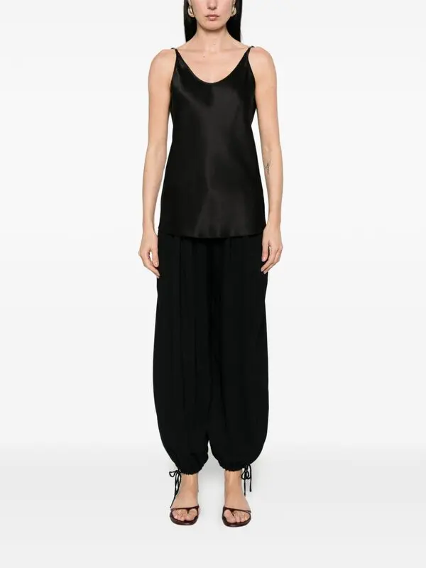 Brunello Cucinelli Silk V-neck Sleeveless Top - Multicolor