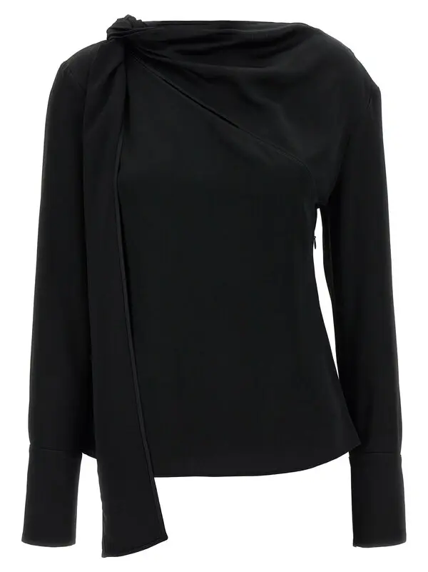 Givenchy Viscose Blend Blouse - Black