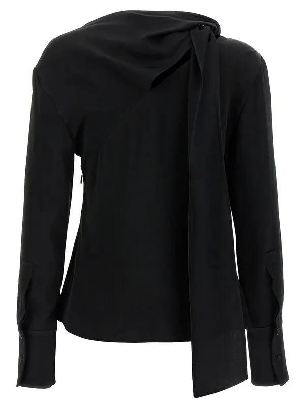 Givenchy Viscose Blend Blouse - Black